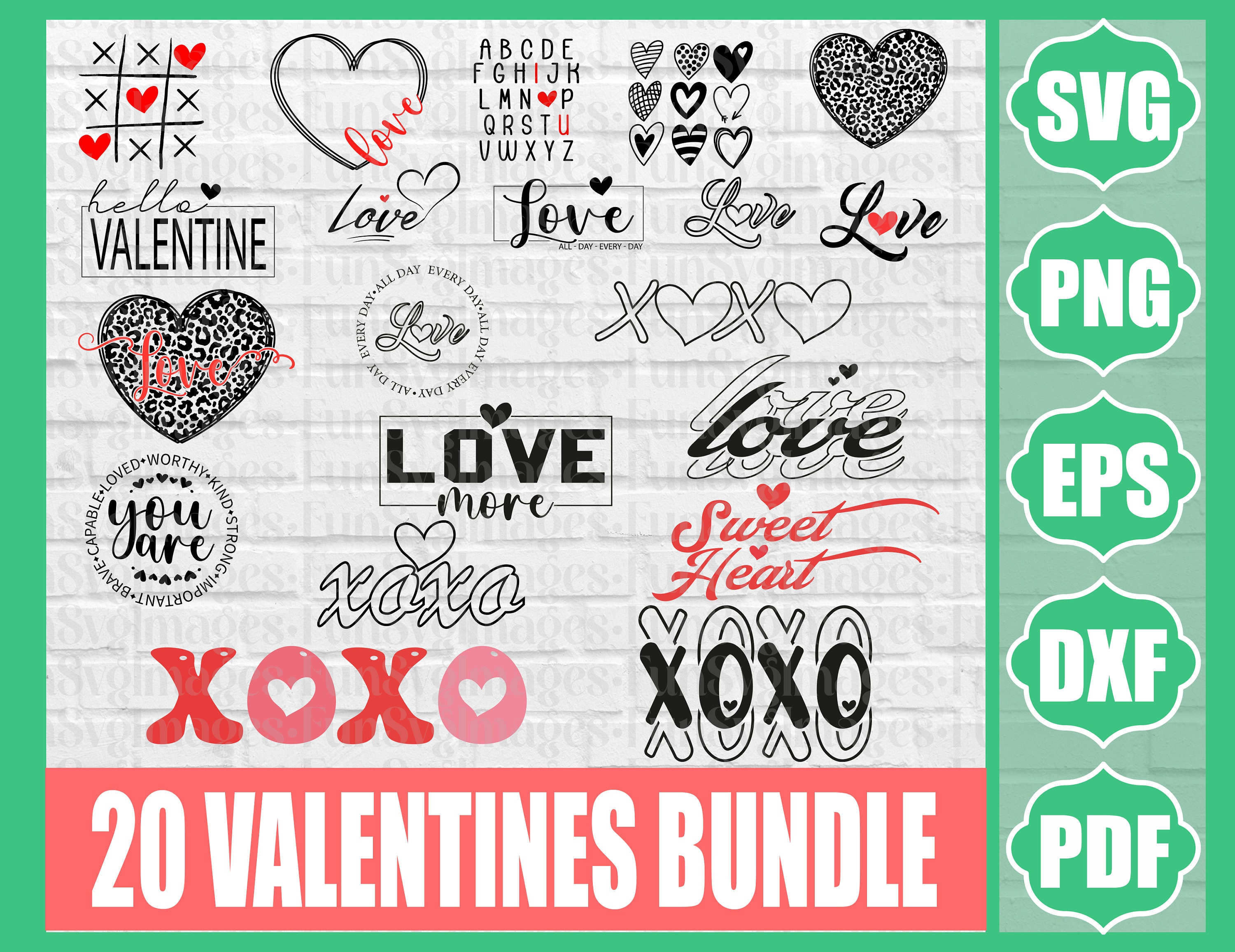 Valentine Svg Bundle Valentine Gift Svg Valentine Svgs for - Etsy