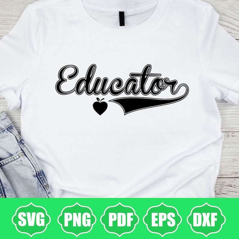 Educator Svg, Teacher Svg, Occupation, Swoosh, Svg, Dxf, Eps, Png, Cut ...