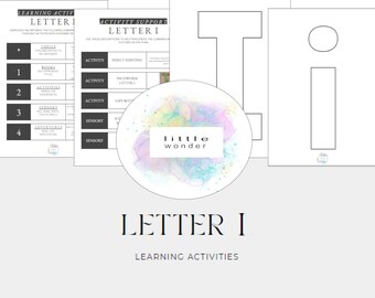 Letter of the Week A-Z Digital Download Homeschool Preschool Learning ...