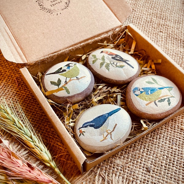 Bird Pebble Art - Etsy