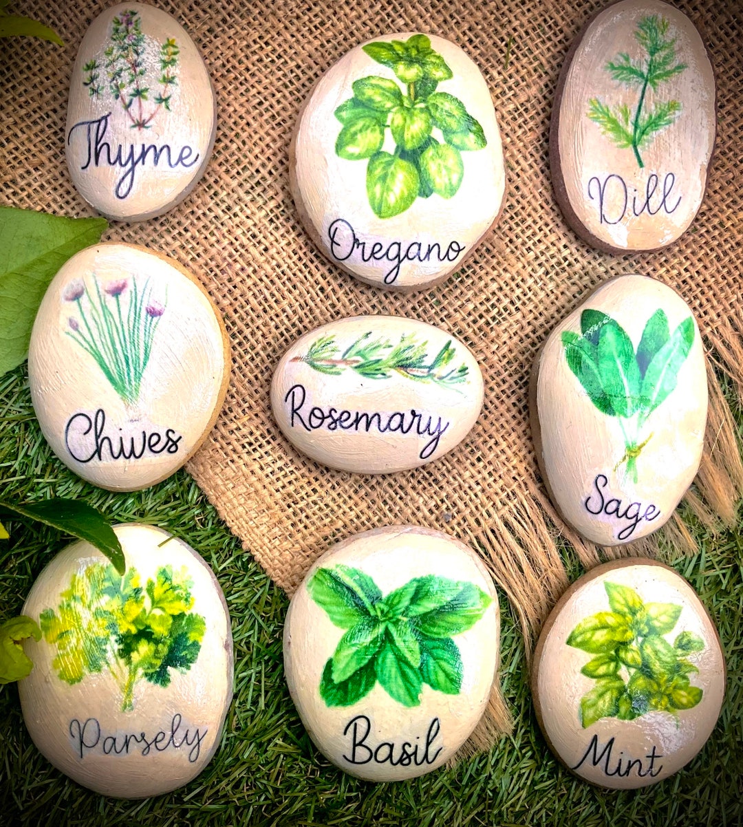 Plant Markers, Herb Garden Sign, Gift for Gardener, Garden Decor ...