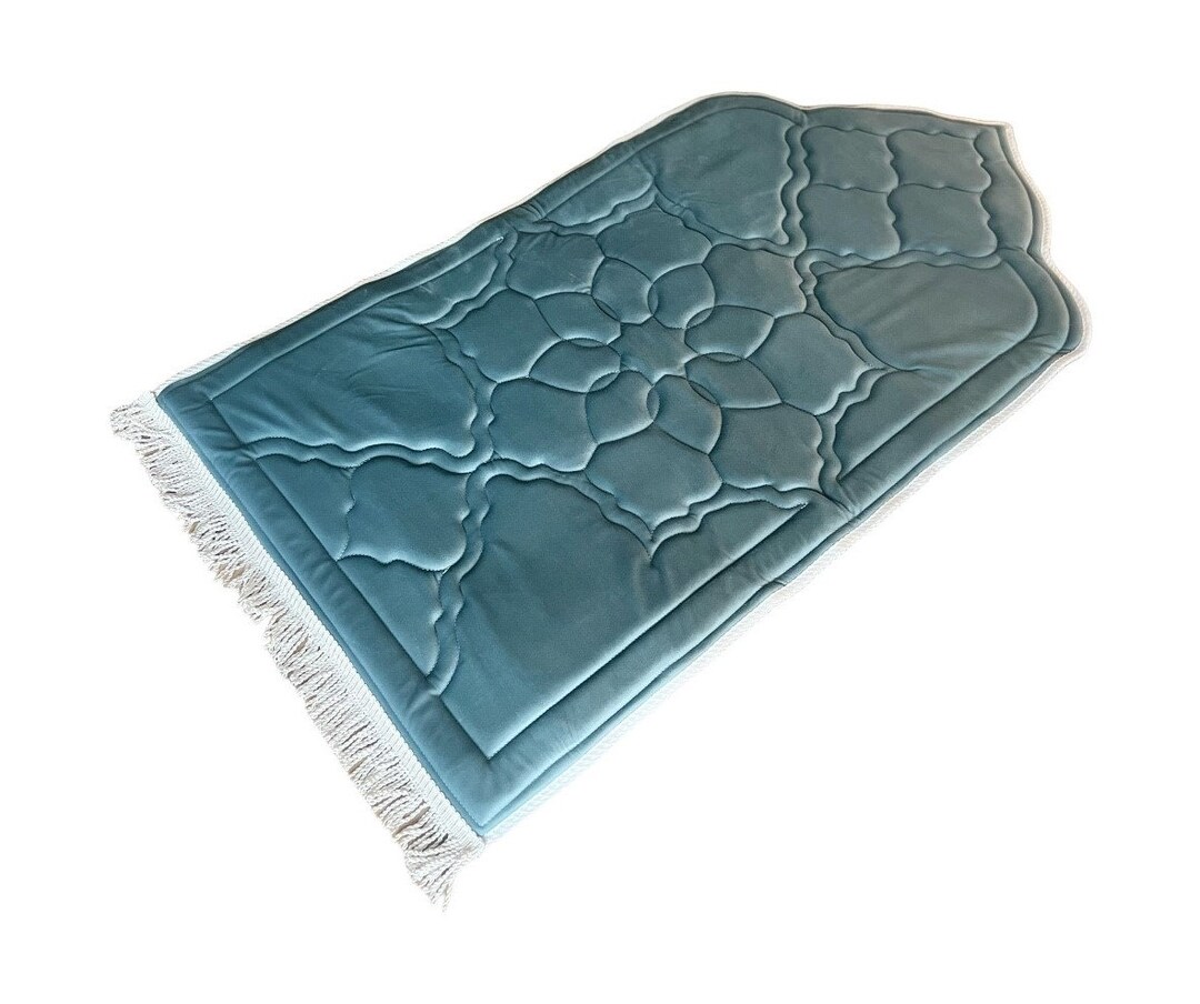 Cay Society® Very Thick and Soft Prayer Rug Mint Prayer Mat Rug Seccade ...