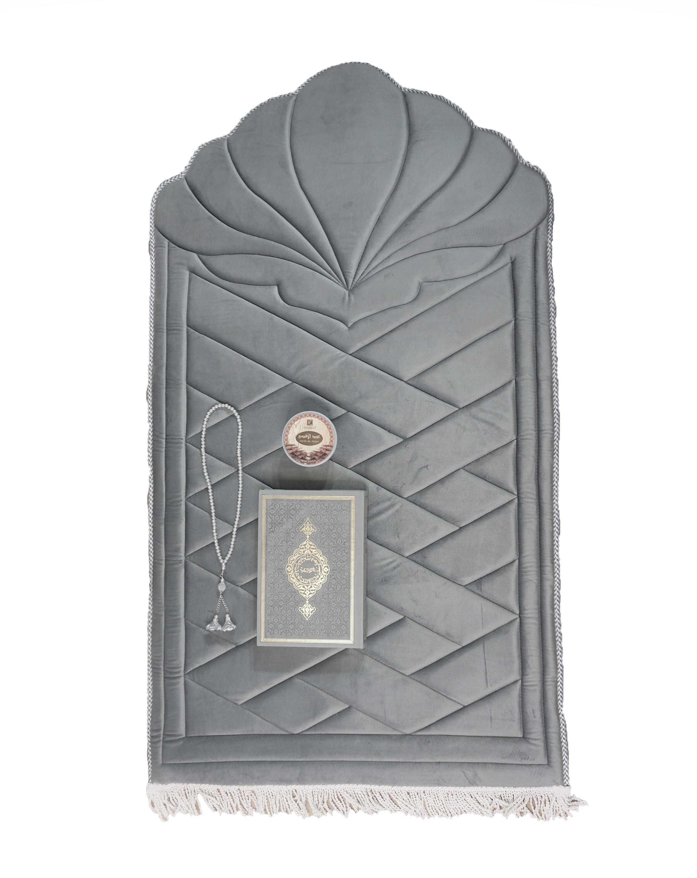 Cay Society® Very Thick and Soft Prayer Rug Gray Koran - Etsy