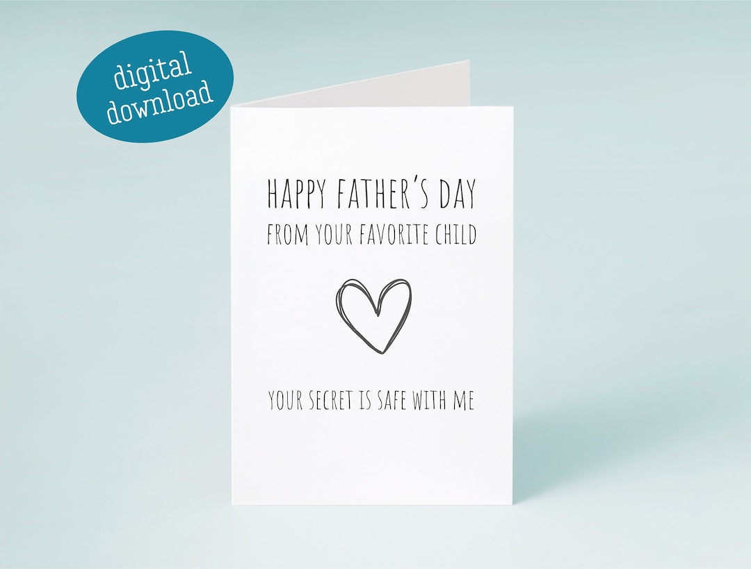 Funny Fathers Day Card Printable, Silly Print Home Fathersday Download ...
