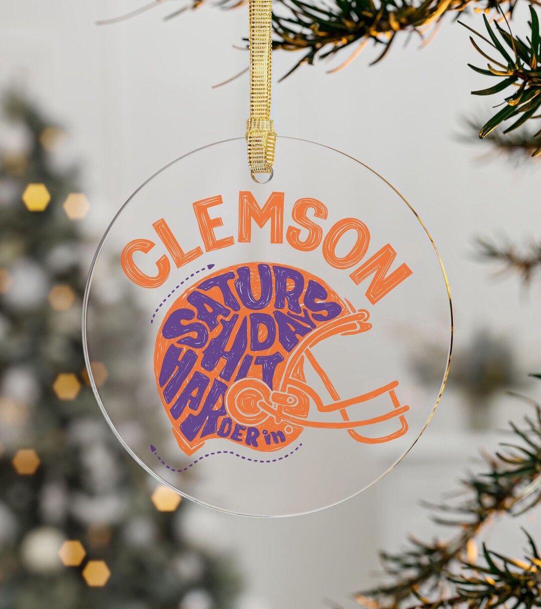 Clemson Christmas Ornament Football, Saturdays Hit Harder in Clemson ...