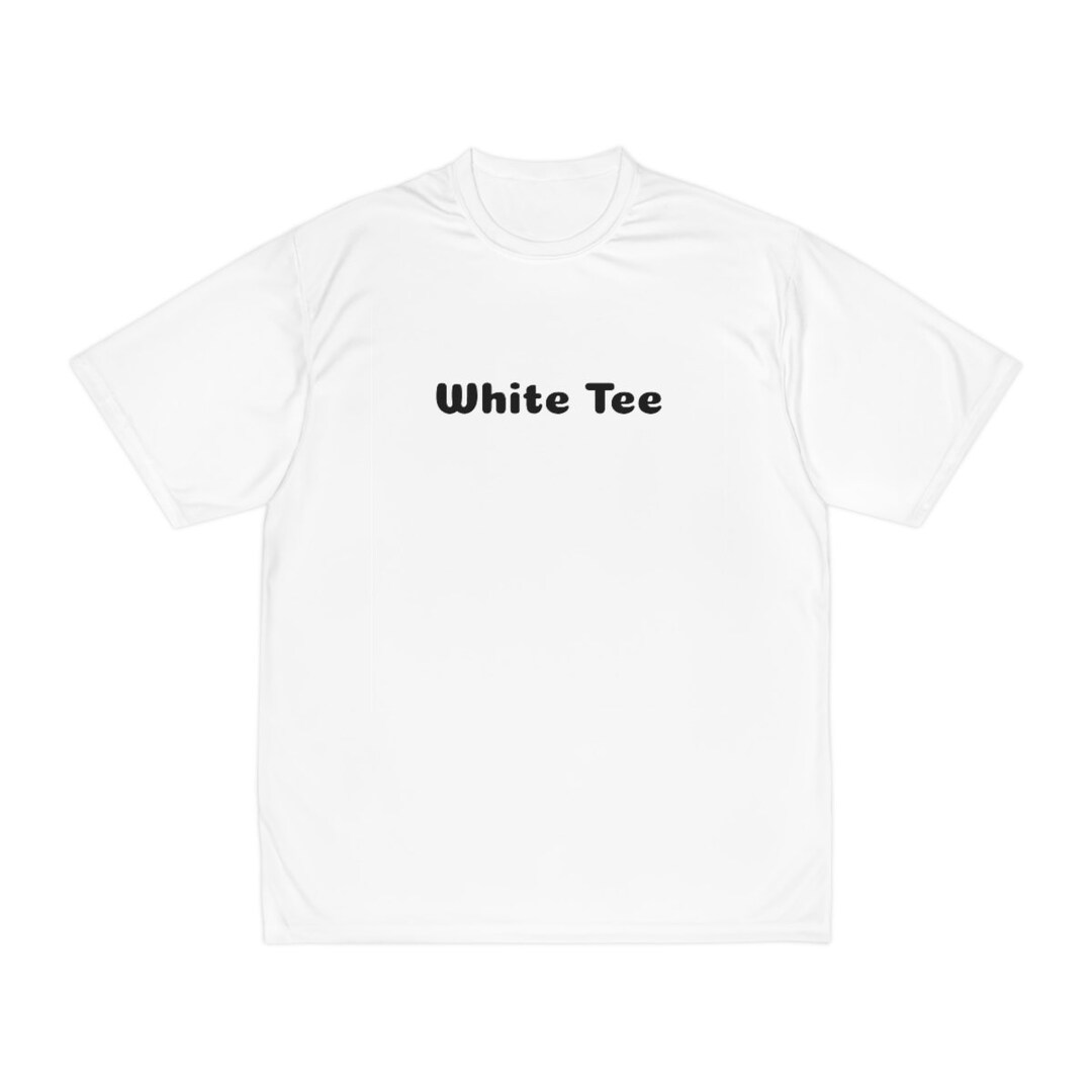White Tee Logo on Back - Etsy