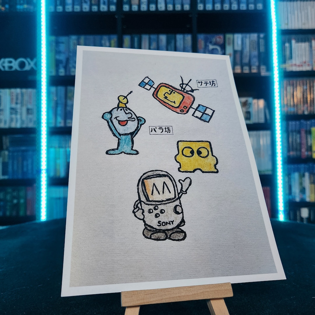 Retro Gaming Mascots diskun Satellaview Pocketstation A5 - Etsy