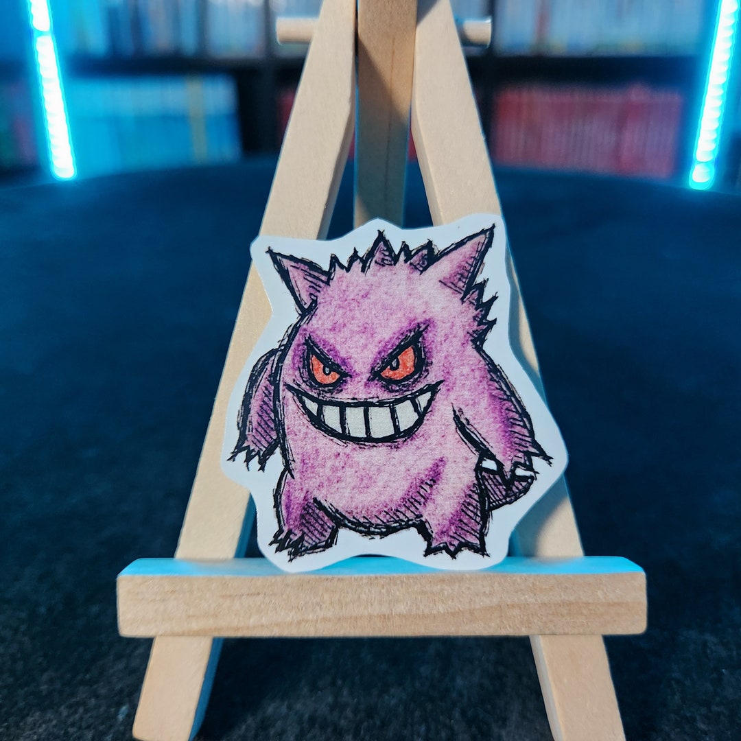 Gengar Pokemon Die Cut Sticker - Etsy