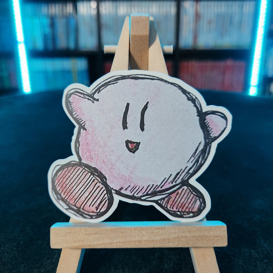 Kirby Drawing Die Cut Sticker - Etsy