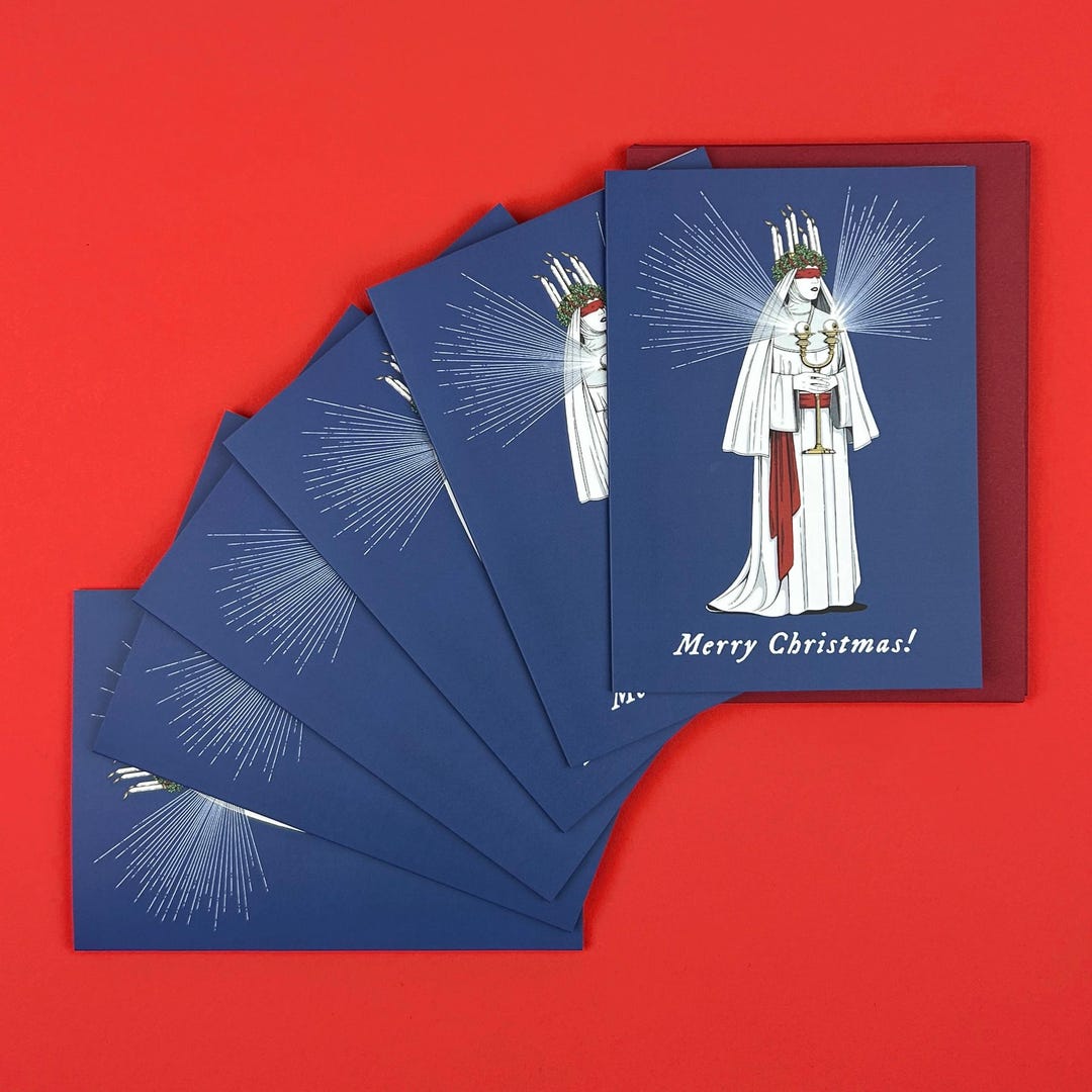 Santa Lucia / St Lucy Christmas Card (pack of 6) - Etsy