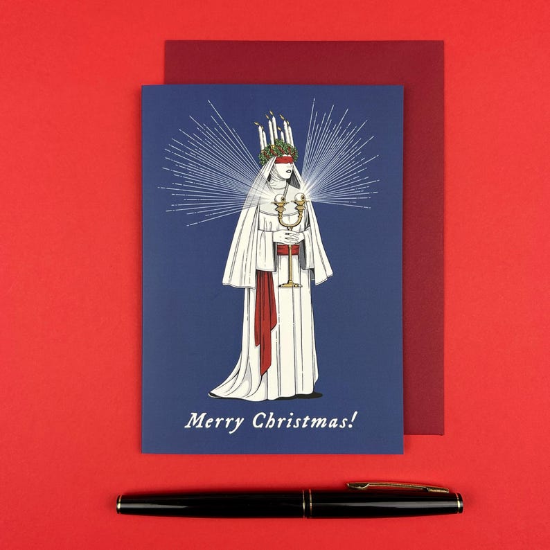 Santa Lucia / St Lucy Christmas Card (pack of 6) - Etsy