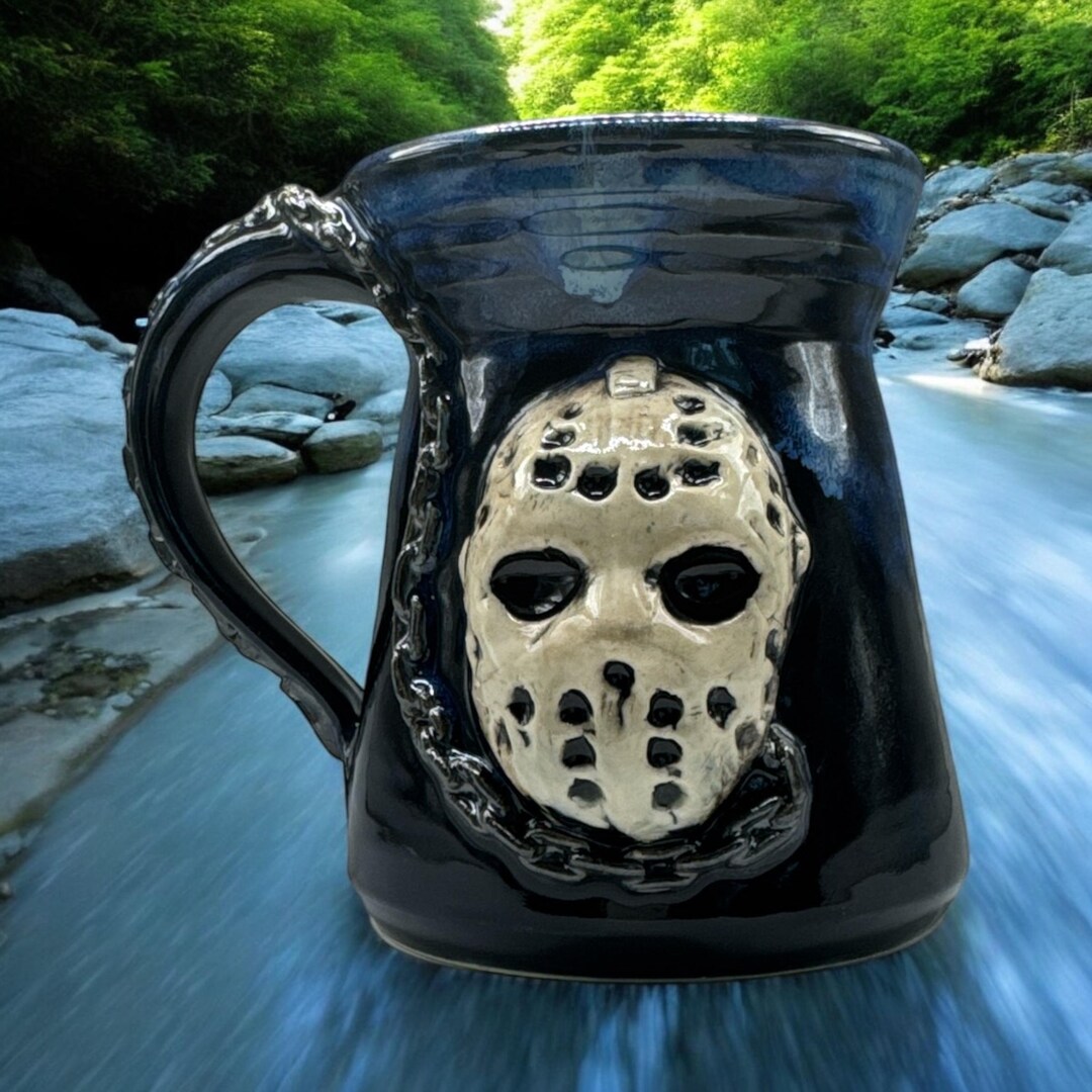 Horror Themed Ceramic Coffee Mug, Handmade. - Etsy