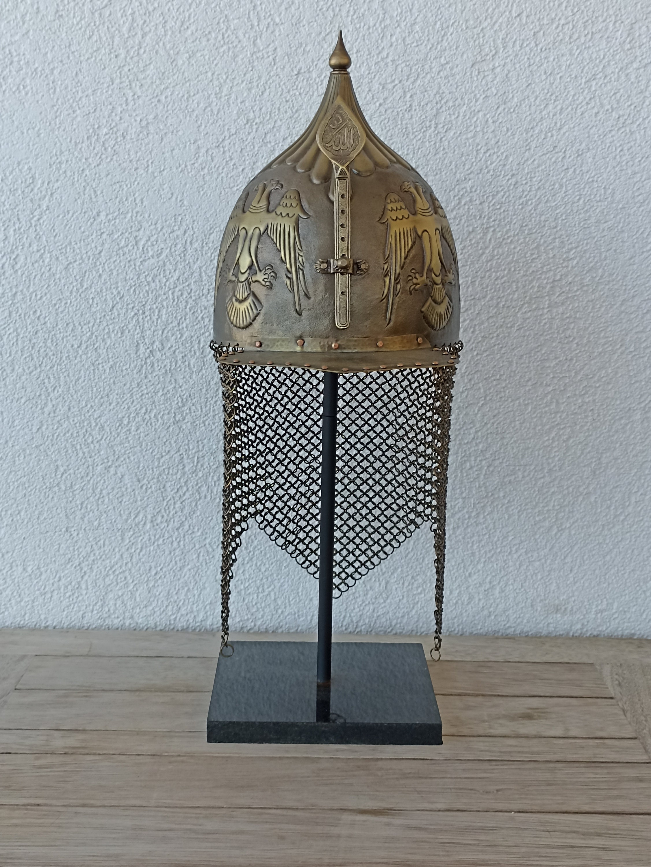 Large Seljuk Empire Ruler's Helmet With Copper Embossing, Double-headed ...