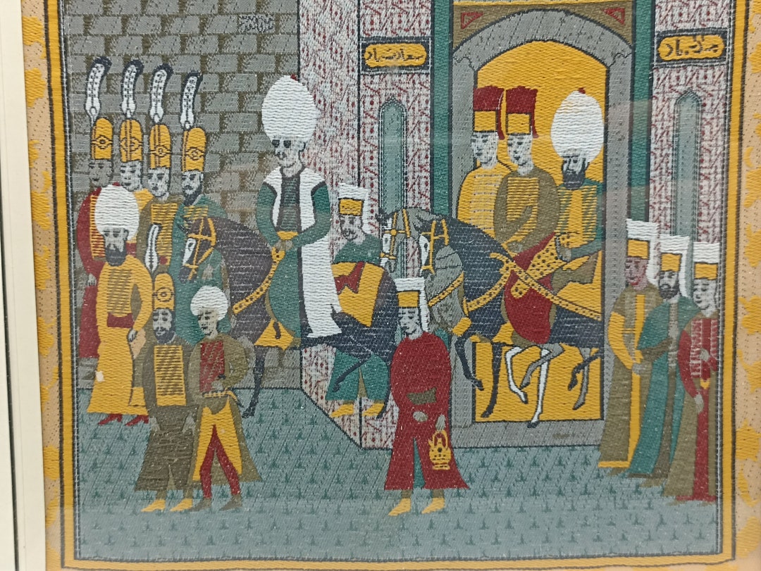 Sultan III Selim Procession Silk Wall Carpet Topkapi Palace to Mosque ...