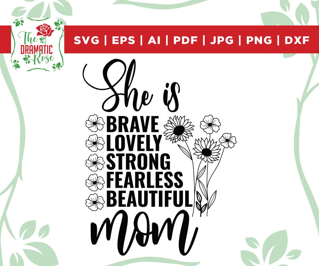 She is Mom SVG, Mother SVG, Blessed Mom Svg, Mom Shirt, Mom Life Svg ...