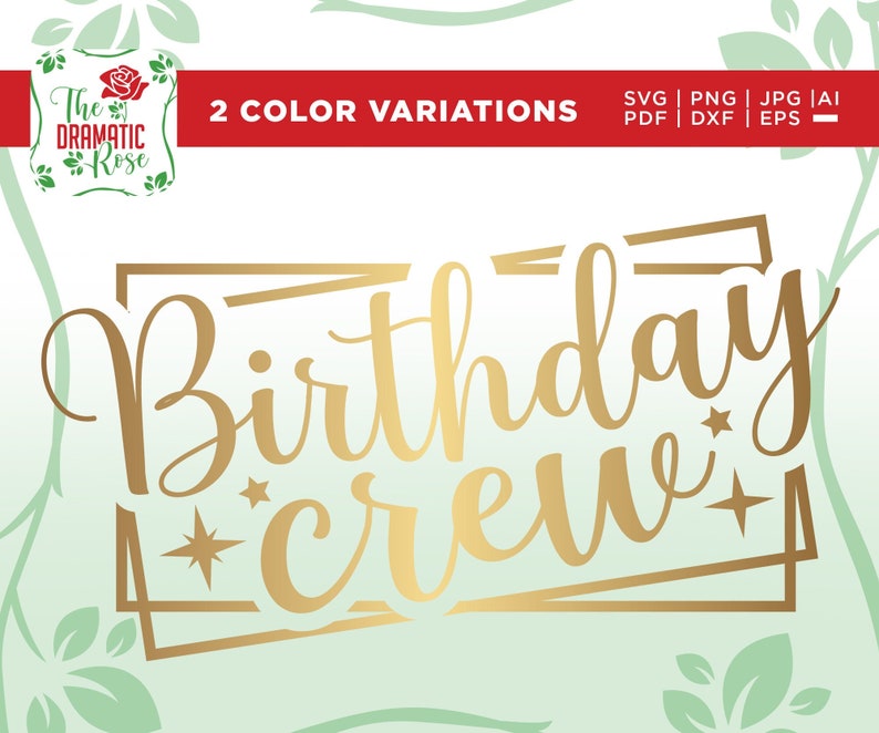 Birthday Crew Svg Birthday Svg Birthday Saying Svg Birthday - Etsy