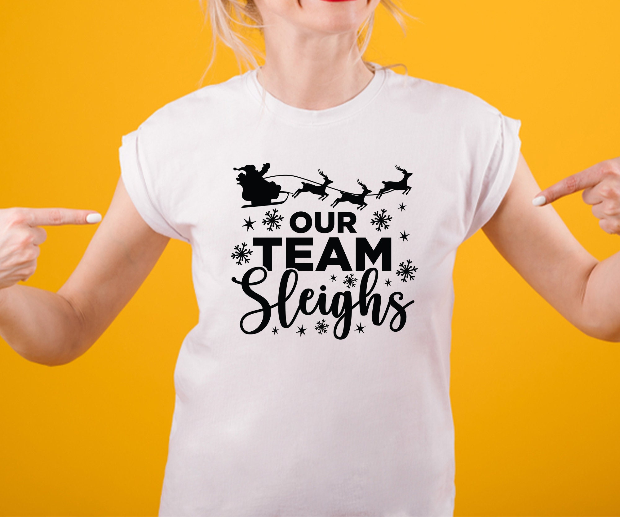 Our Team Staff Sleighs Svg Office SVG Christmas Santa Iron - Etsy UK