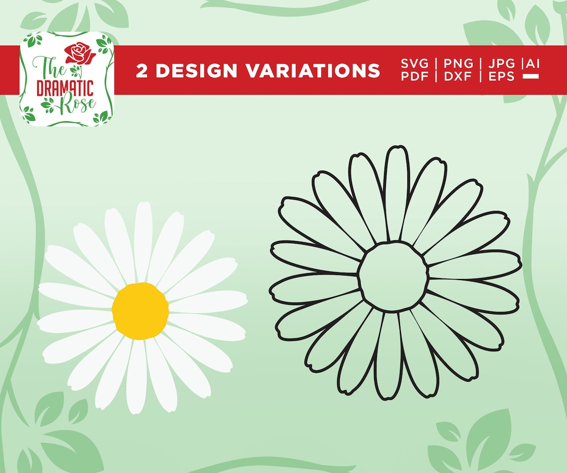 Daisy Flower SVG PNG, Retro Daisy SVG, Daisy Svg, Flower Svg Files for ...