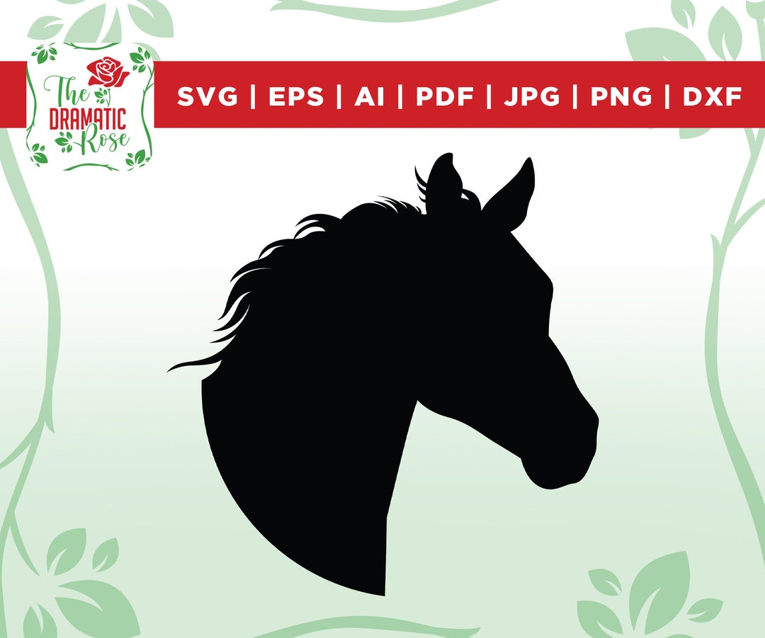 Horse Head Svg, Horse Svg, Stallion Svg, Horse Lover, Vector Cut File ...