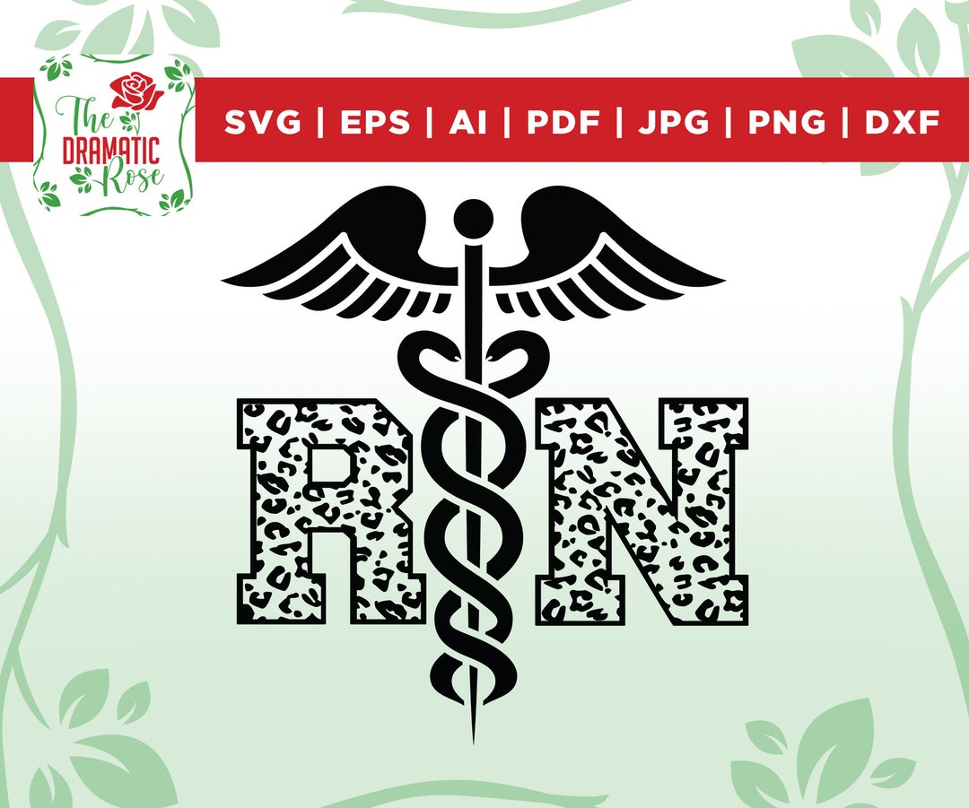 Medical Symbol RN Nurse Svg,medical Svg,registered Nurse Svg,caduceus ...