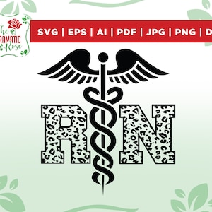Medical Symbol RN Nurse Svg,medical Svg,registered Nurse Svg,caduceus ...