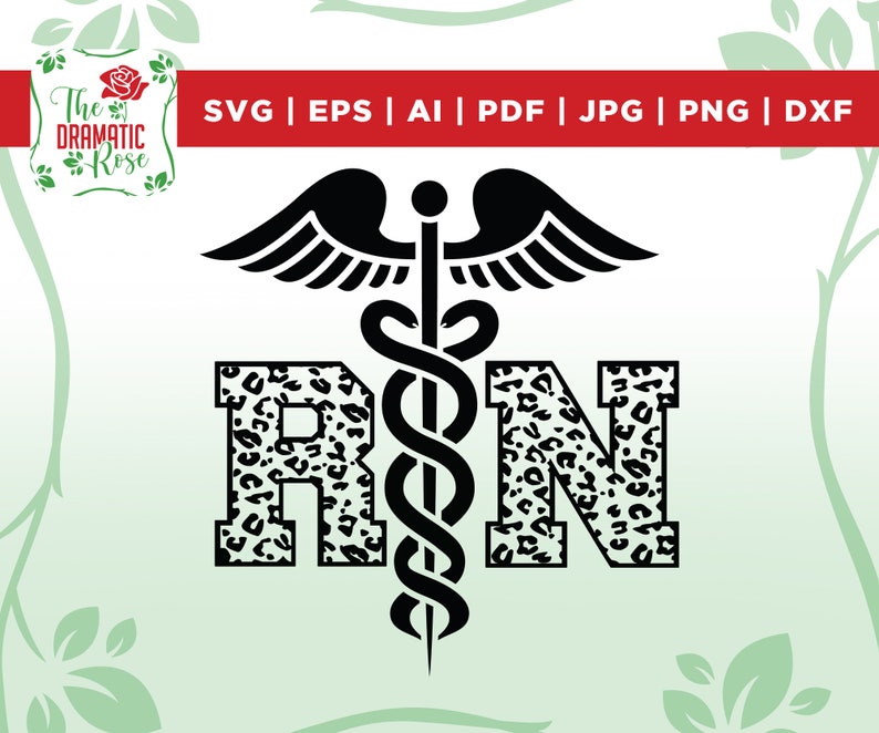 Medical Symbol RN Nurse Svgmedical Svgregistered Nurse - Etsy