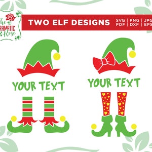 Elf Svg, Elf Monogram SVG, Elf Split Svg, Popular Elf, Christmas Svg ...