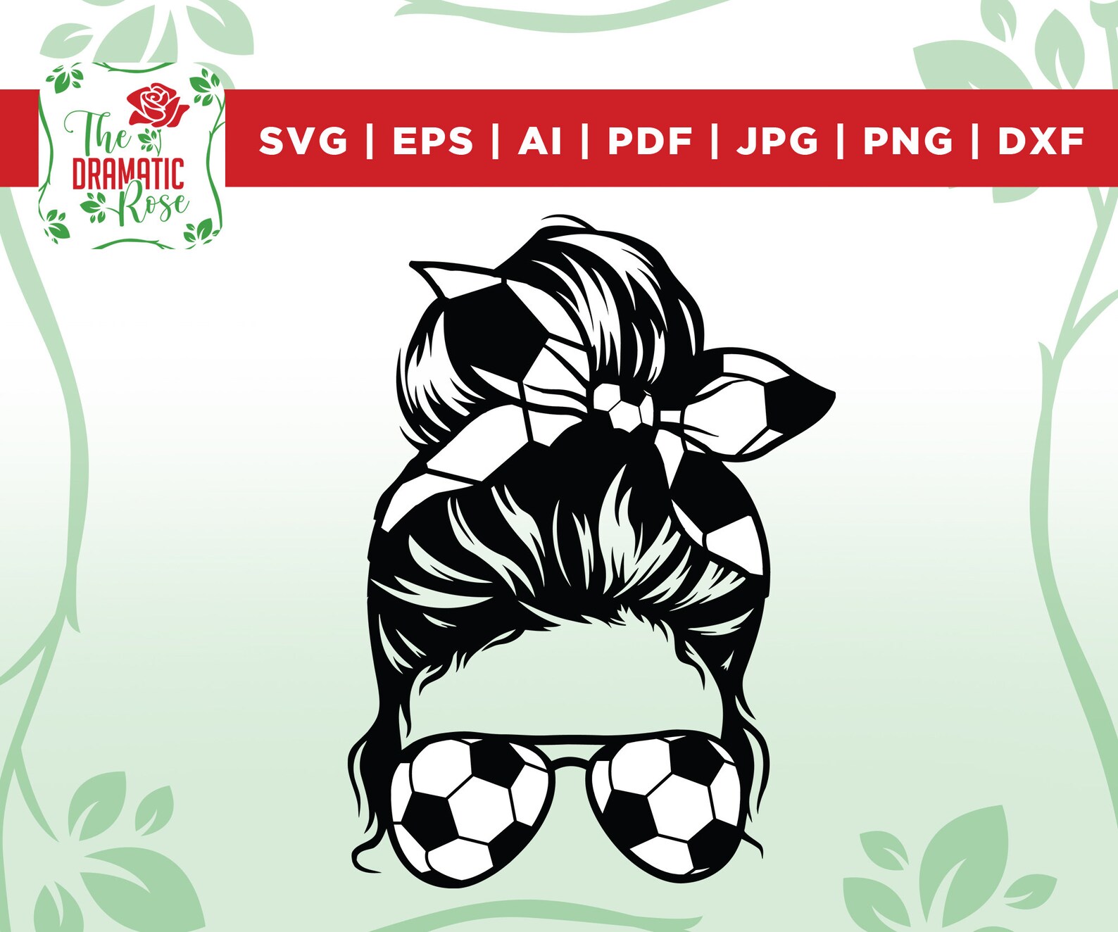 Soccer Mom Messy Bun Svg, Png, Soccer Life Svg, Soccer Messy Bun Svg ...