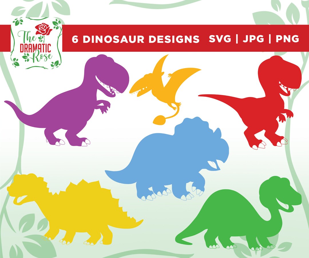 Dinosaur SVG, Dinosaur SVG Bundle, Dinosaur Clipart, Dinosaur SVG Files ...
