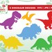 Dinosaur SVG, Dinosaur SVG Bundle, Dinosaur Clipart, Dinosaur SVG Files ...