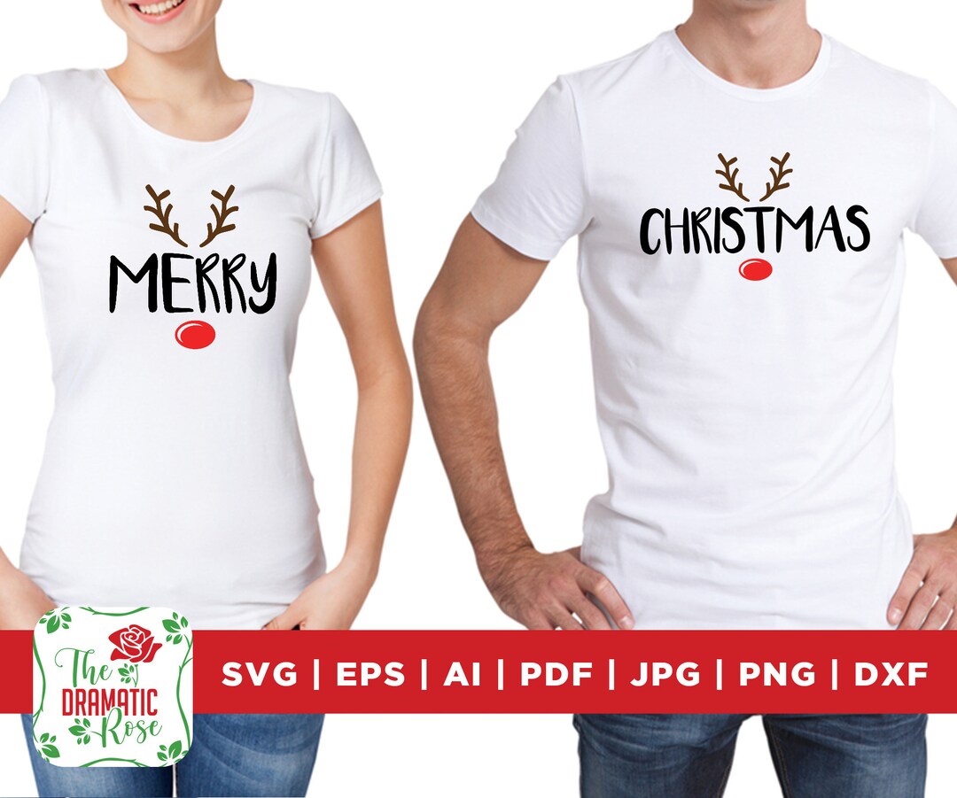 Merry Christmas Svg, Merry Shirt Svg, Christmas Shirt Svg, Matching ...