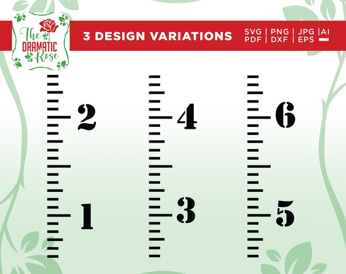 GROWTH CHART SVG, Growth Ruler Svg, Wall Ruler Svg, Growth Chart Ruler ...