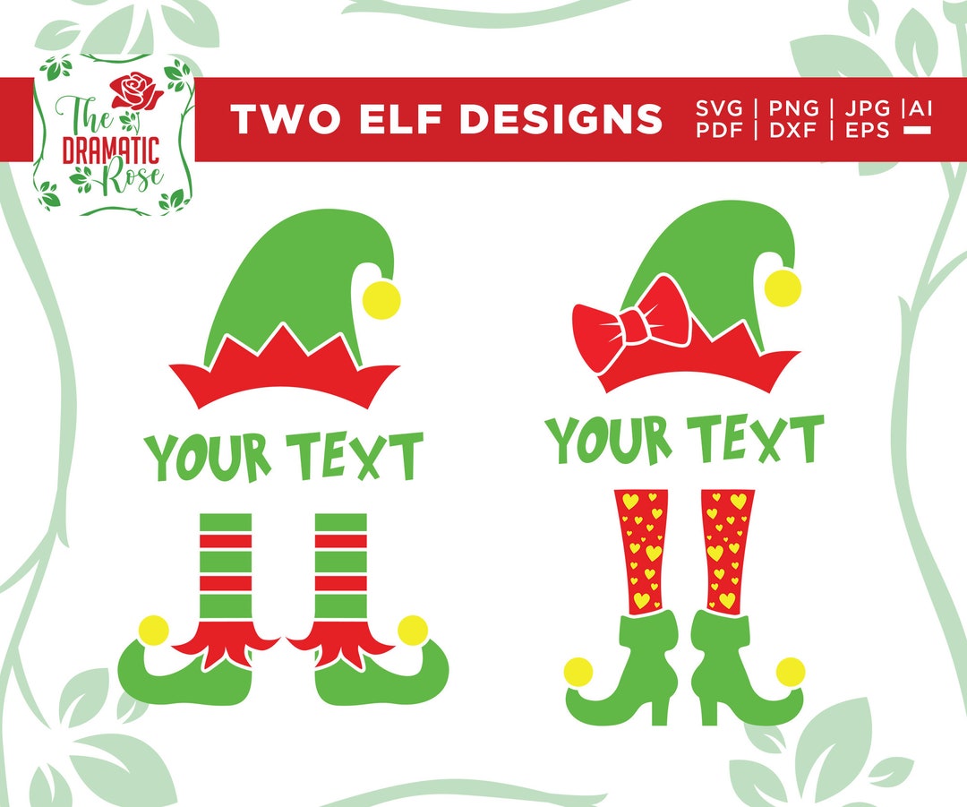 Elf Svg, Elf Monogram SVG, Elf Split Svg, Popular Elf, Christmas Svg ...