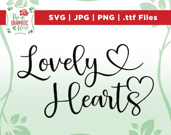 Hearts Font Cricut - Etsy