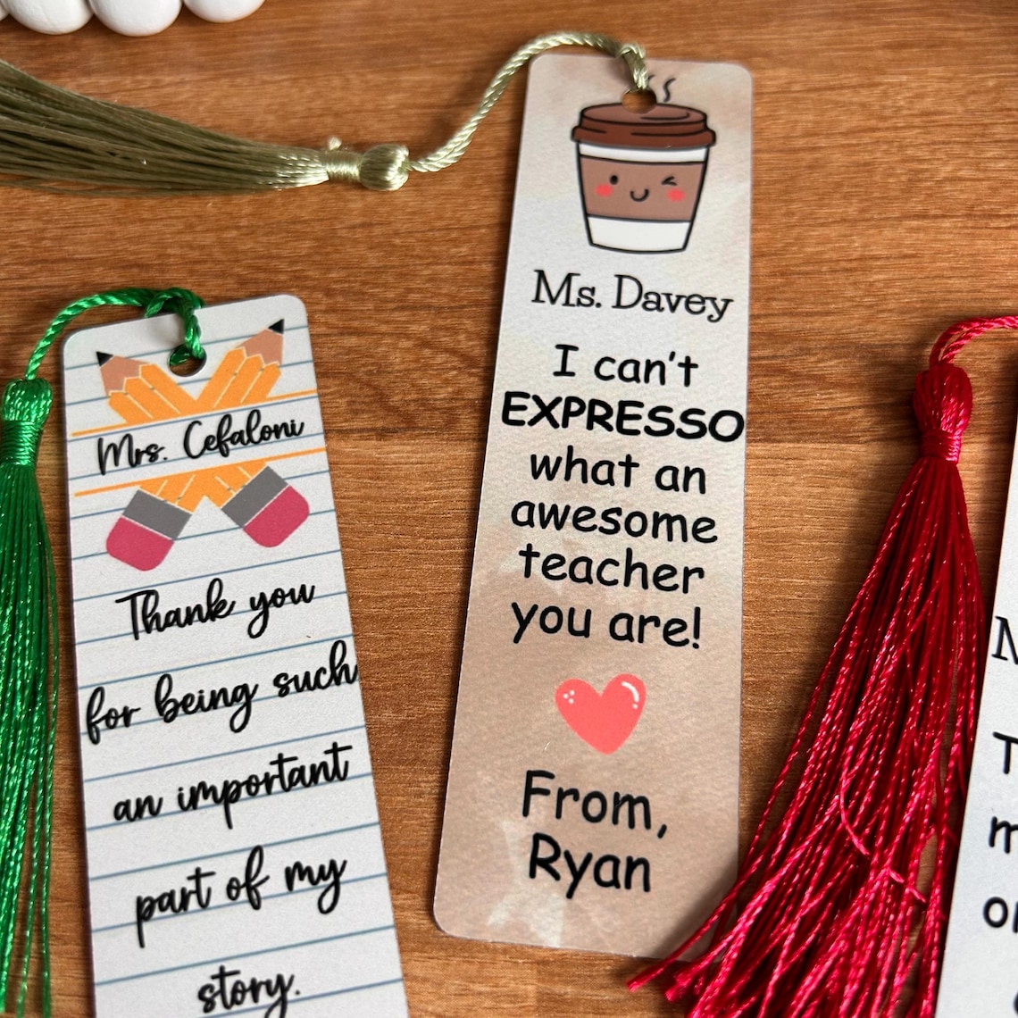 Bookmarks for Teacher Appreciation - Etsy