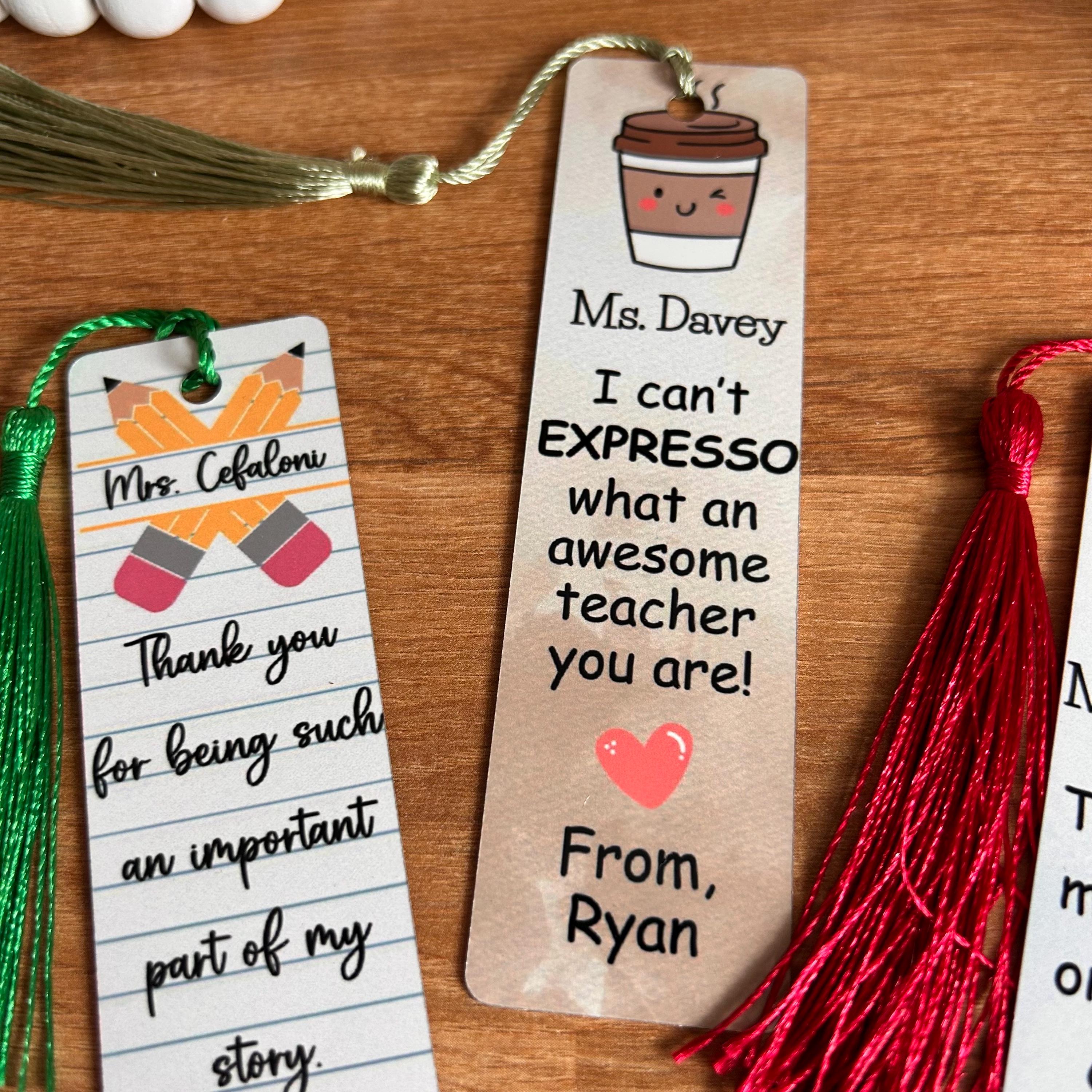 Bookmarks for Teacher Appreciation - Etsy