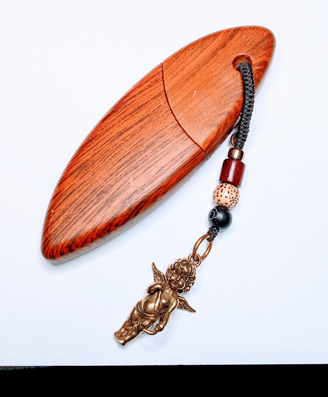 Utility Desktop Crafting Project Sandalwood Knife W/cherub Beaded ...