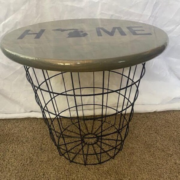 Metal End Table With Storage - Etsy
