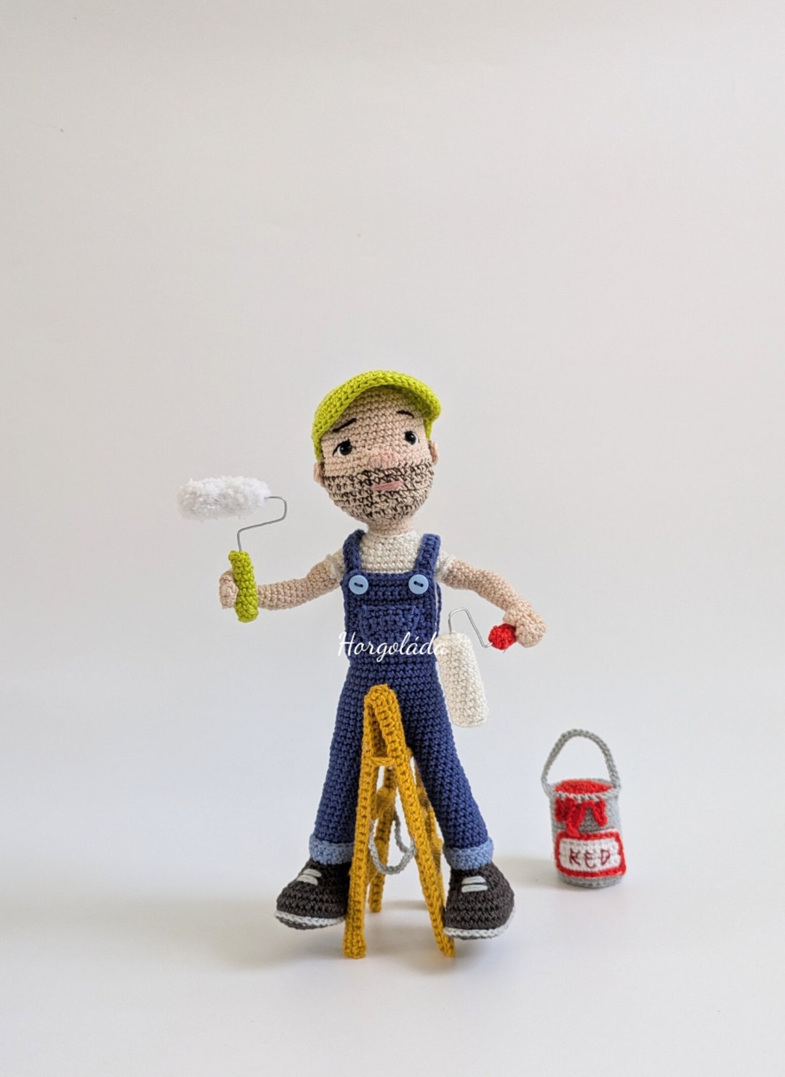 Joe the Painter Crochet Doll Pattern Amigurumi Doll Pattern PDF English ...