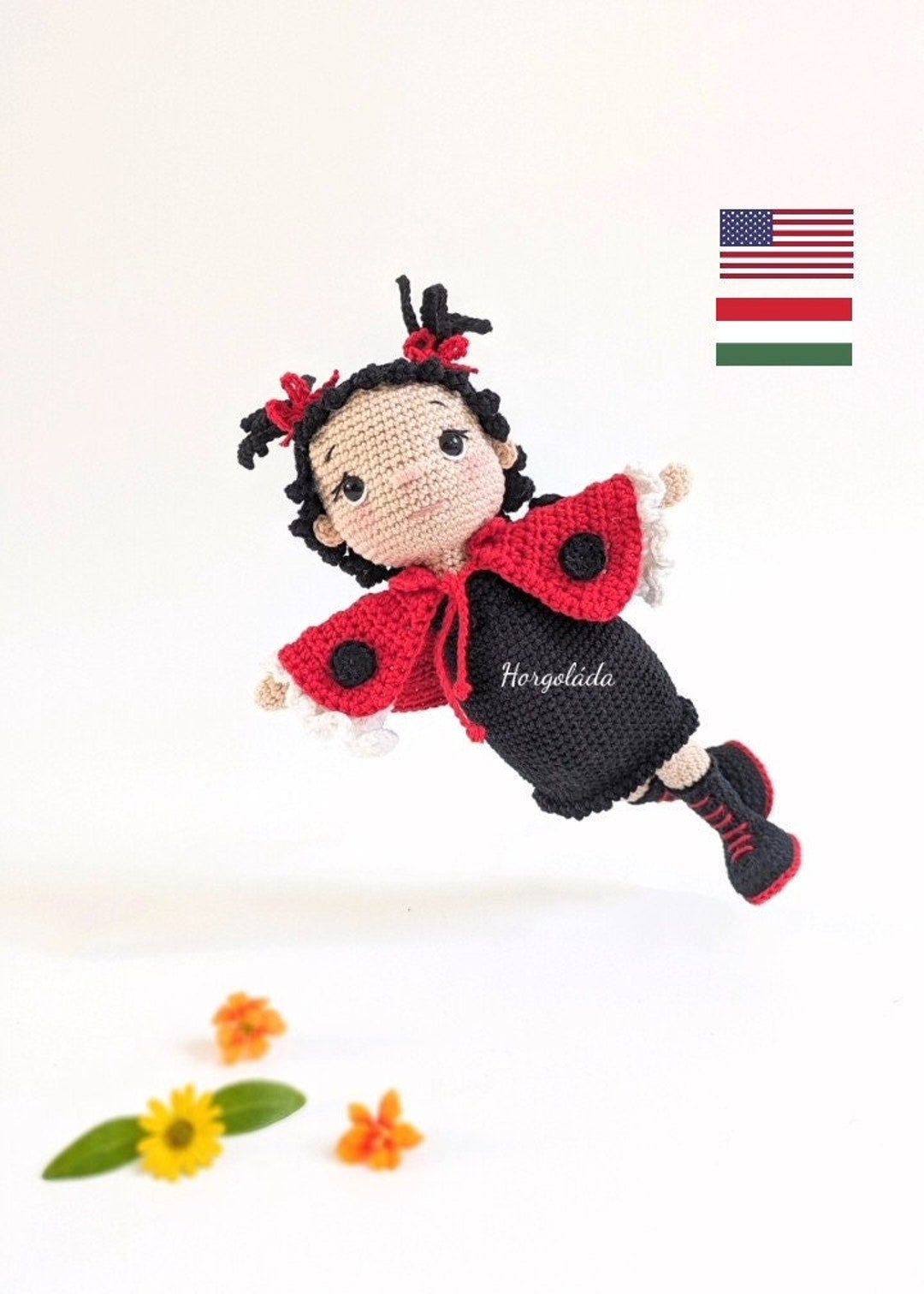 Dot the Ladybug Crochet Doll Pattern Amigurumi Doll Pattern PDF English ...