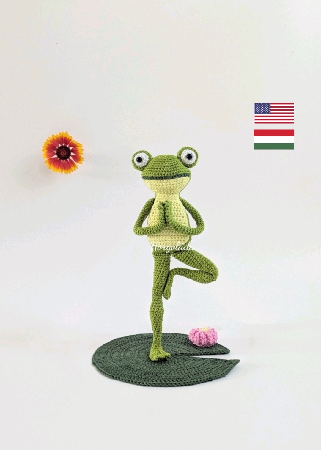 Zen the Yoga Frog Crochet Frog Pattern Amigurumi Frog Pattern PDF ...