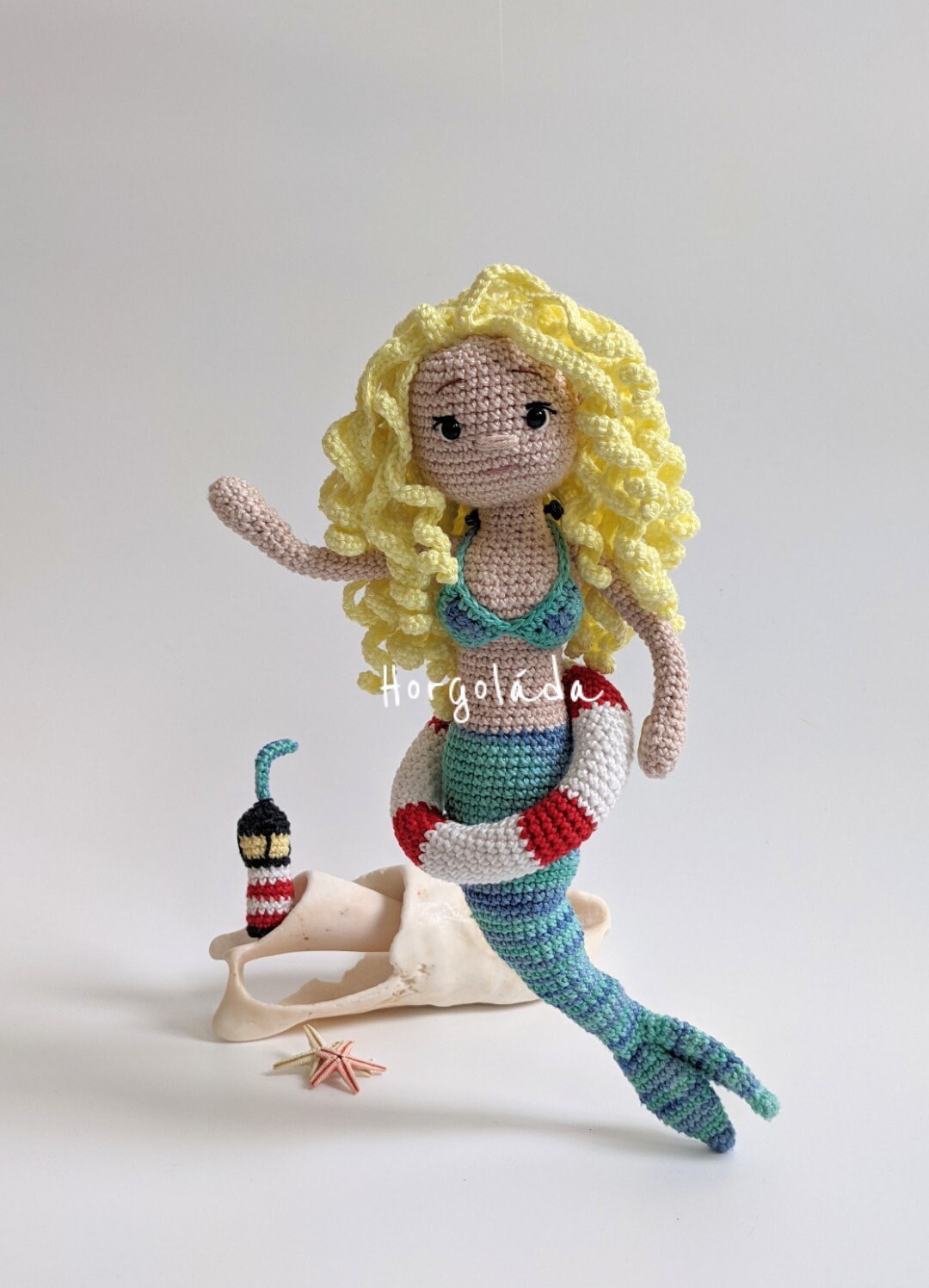 MARINA the Mermaid Crochet Mermaid Pattern Amigurumi Mermaid - Etsy
