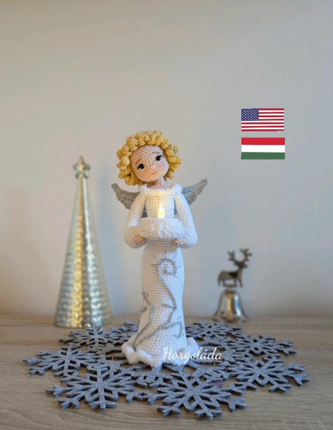 Christmas Angel Crochet Doll Pattern Amigurumi Doll Pattern PDF English ...