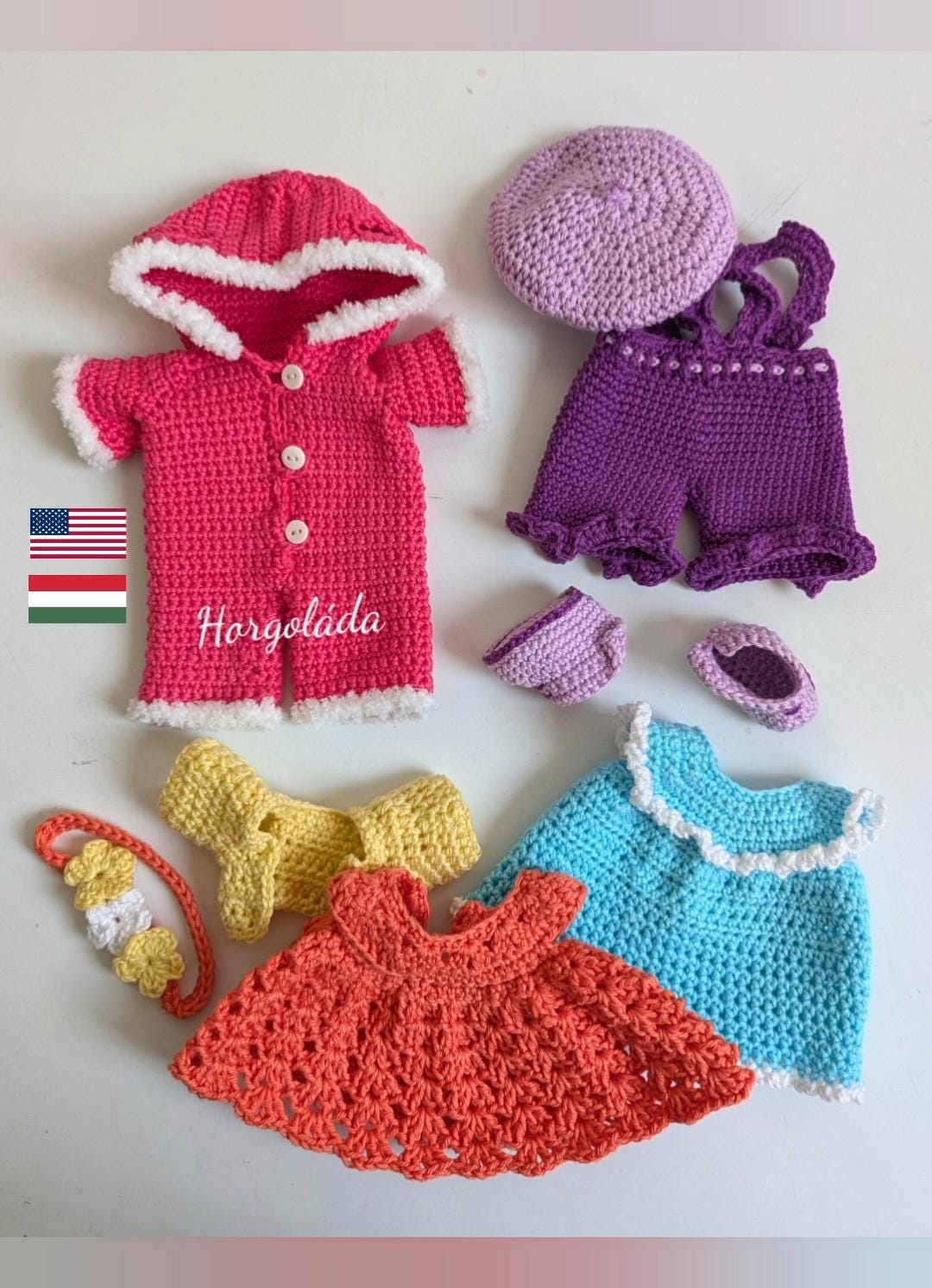 Outfit for Momo Bear. Crochet Clothes Pattern. Amigurumi Outfits ...