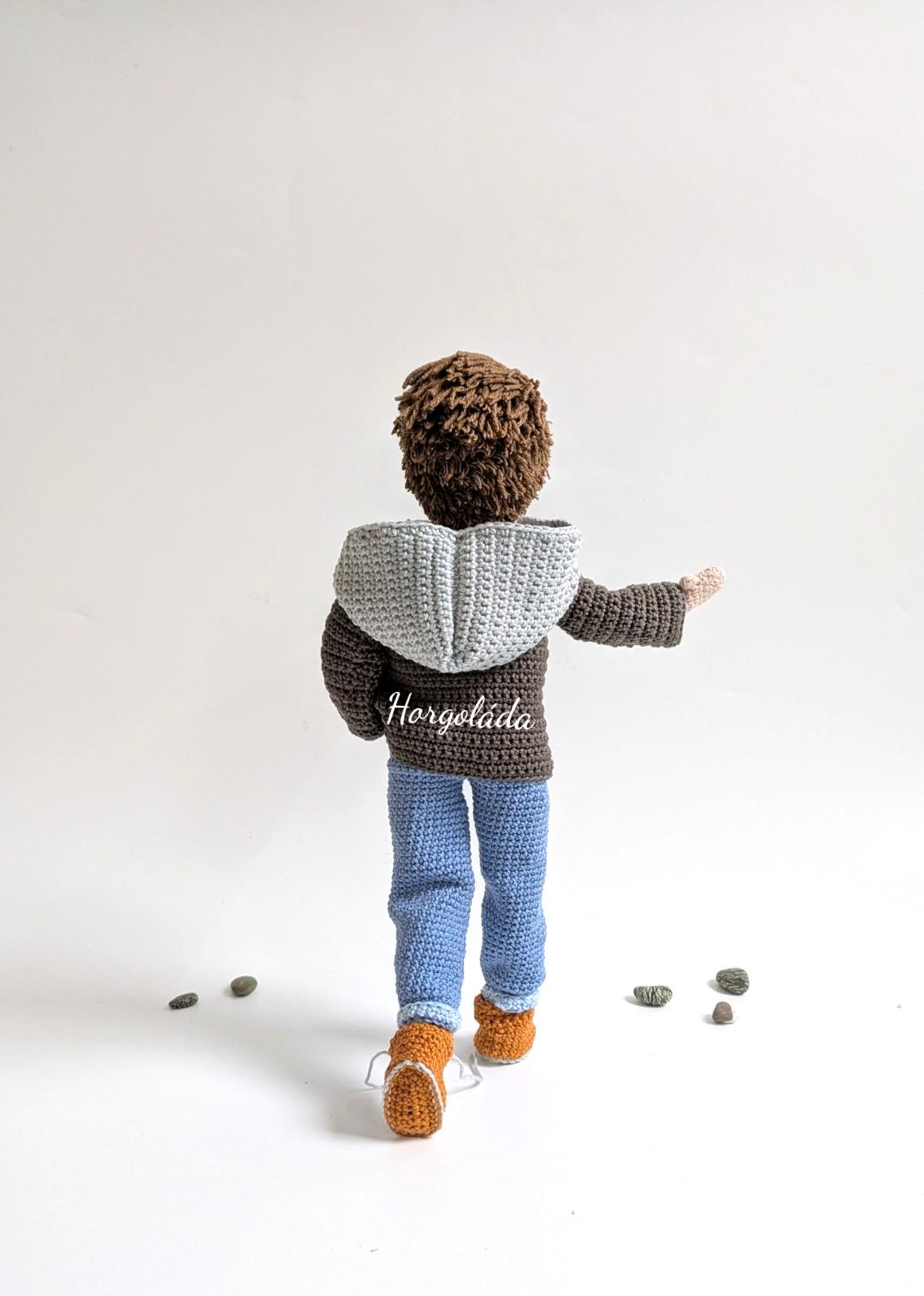 Ben in a Raincoat Crochet Doll Pattern Amigurumi Doll Pattern PDF ...
