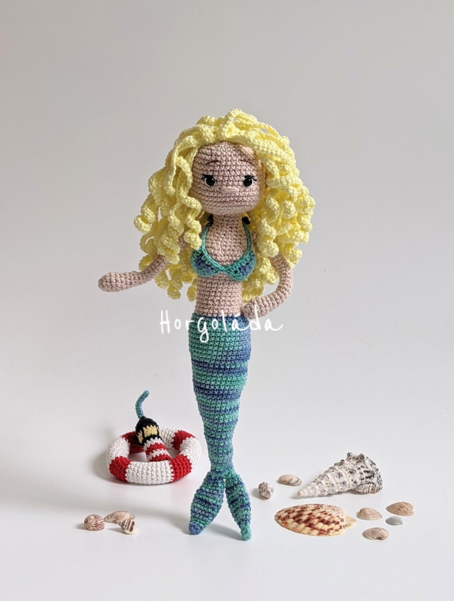 MARINA the Mermaid Crochet Mermaid Pattern Amigurumi Mermaid - Etsy