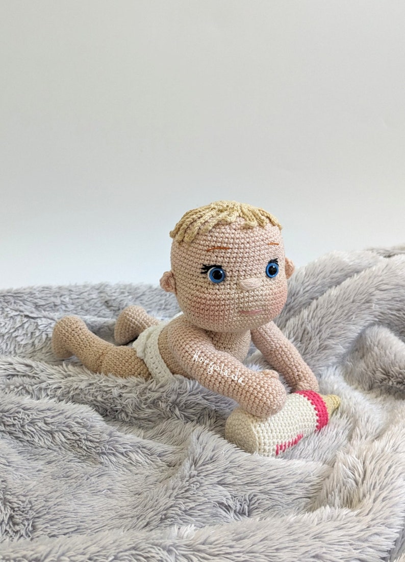 LOTTIE Crochet Doll Pattern, Amigurumi Doll Pattern, Baby Doll Pattern ...