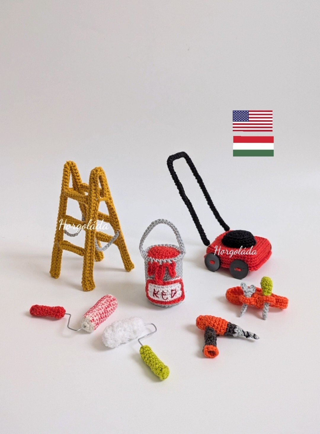 Tools for Joe Doll Crochet Tools Pattern Amigurumi Doll Tools Pattern ...