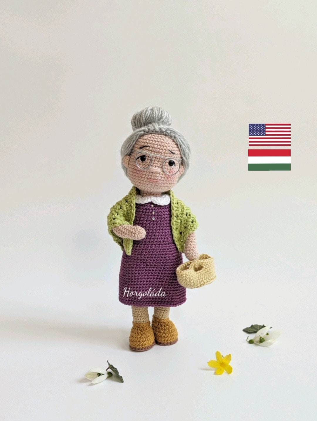 Grandma Crochet Doll Pattern Amigurumi Doll Pattern PDF English ...