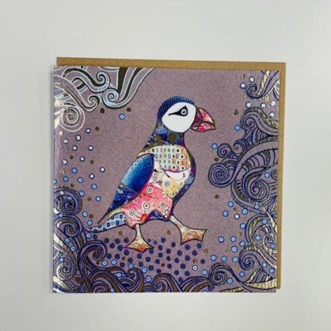 penny-gaj-puffin-joy-foiled-greeting-card-unique-foil-card-handmade